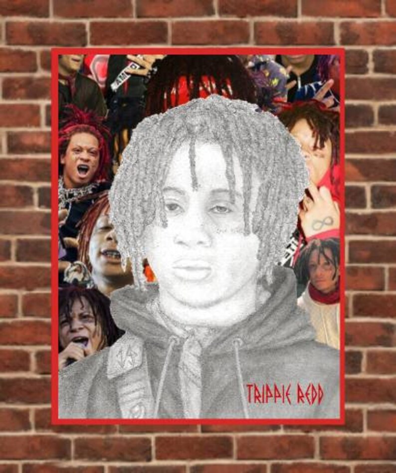 Trippie redd art print | Etsy