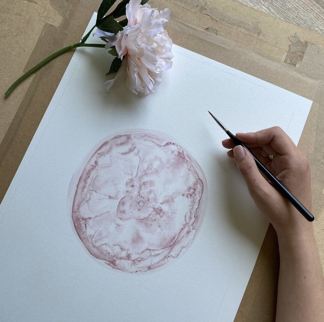 Embryo Art | Ivf Painting | Embaby Art | Hand-painted Nursery Decor ...