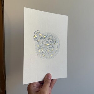 Gold Leaf Embryo Watercolour Painting: IVF Nursery Art - Etsy