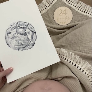 Embryo Art | Ivf Painting | Embaby Art | Hand-painted Nursery Decor ...