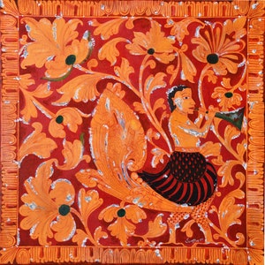 Sri Lankan Traditional Painting - "kinnara" 2 Paintings - Etsy