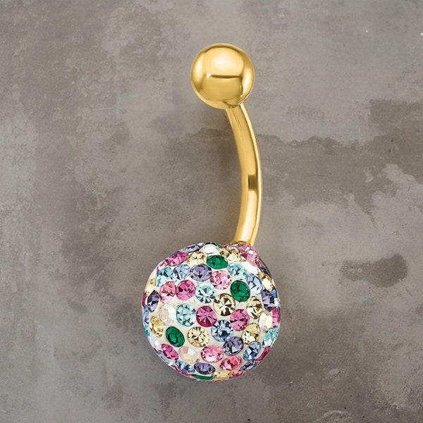 Gold Navel Ring - Etsy