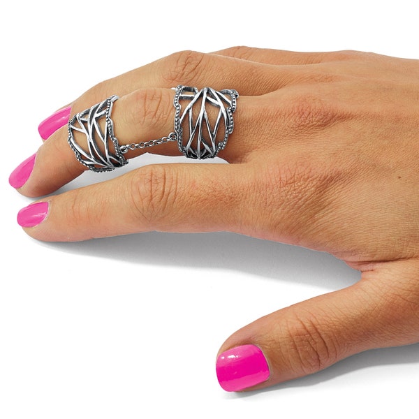 Multi Finger Ring - Etsy