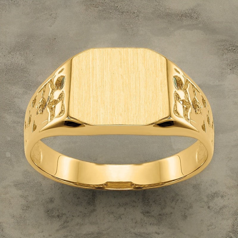 Mens Signet Ring - Etsy