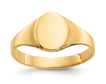 Baby Signet Ring - Etsy