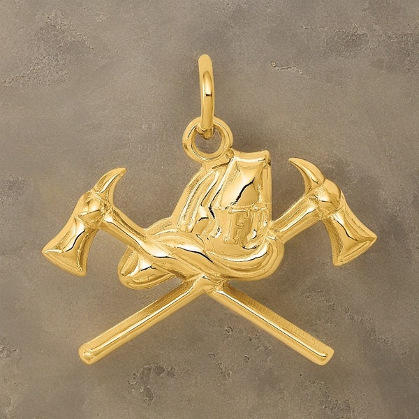 Firefighter Charm - Etsy