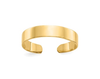 Gold Toe Ring - Etsy