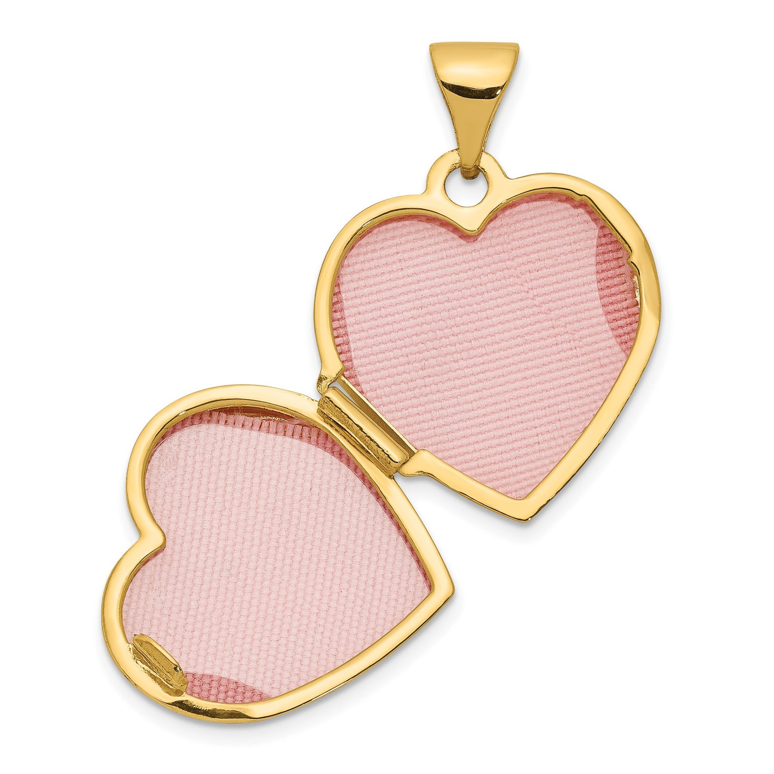 14k Yellow Gold Heart Locket With Necklace Holds 2 Heart - Etsy