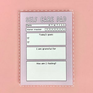 Self Care Notepad Mental Health Gifts Daily Planner - Etsy