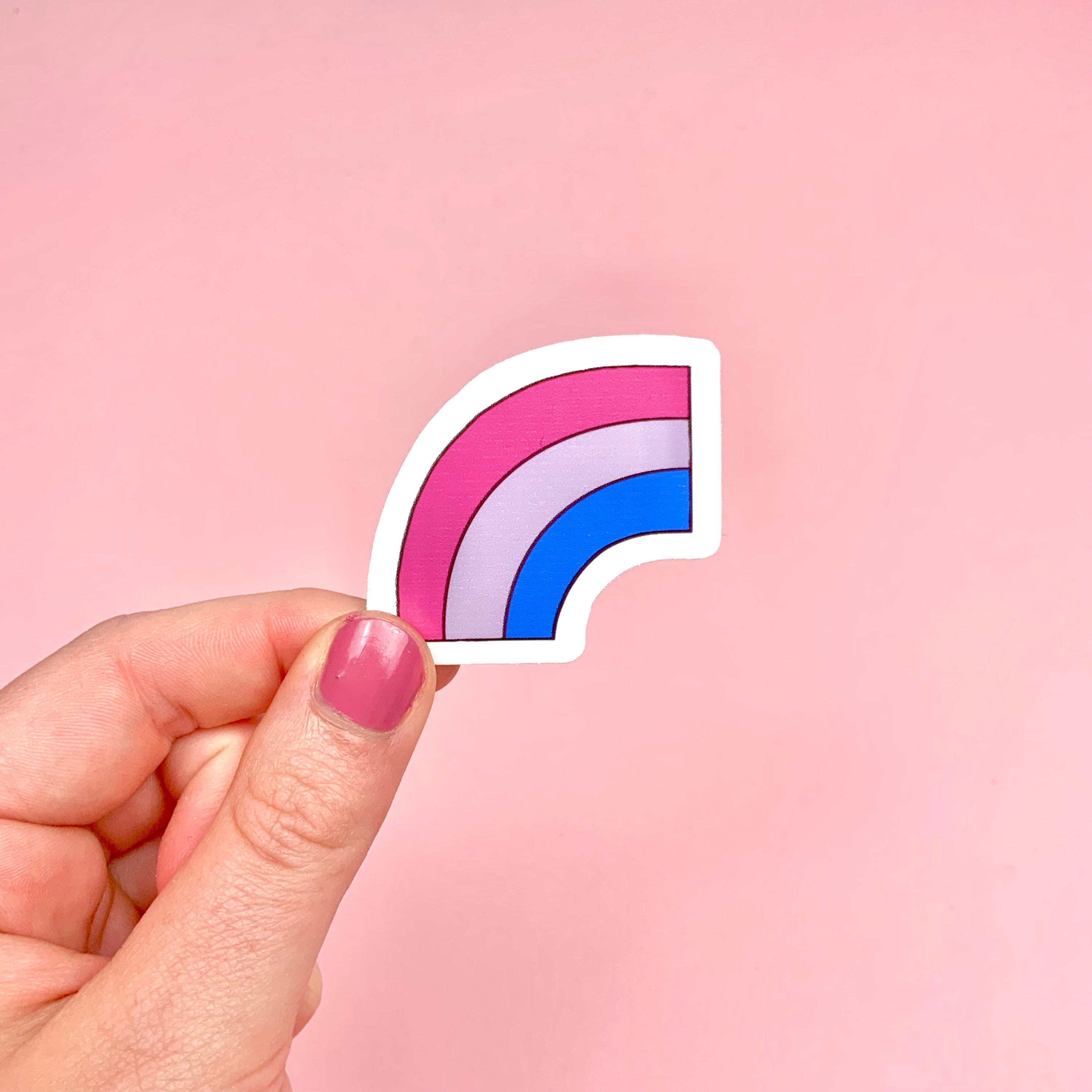 Bisexual Pride Rainbow Sticker Bi Flag Gay Pride | Etsy