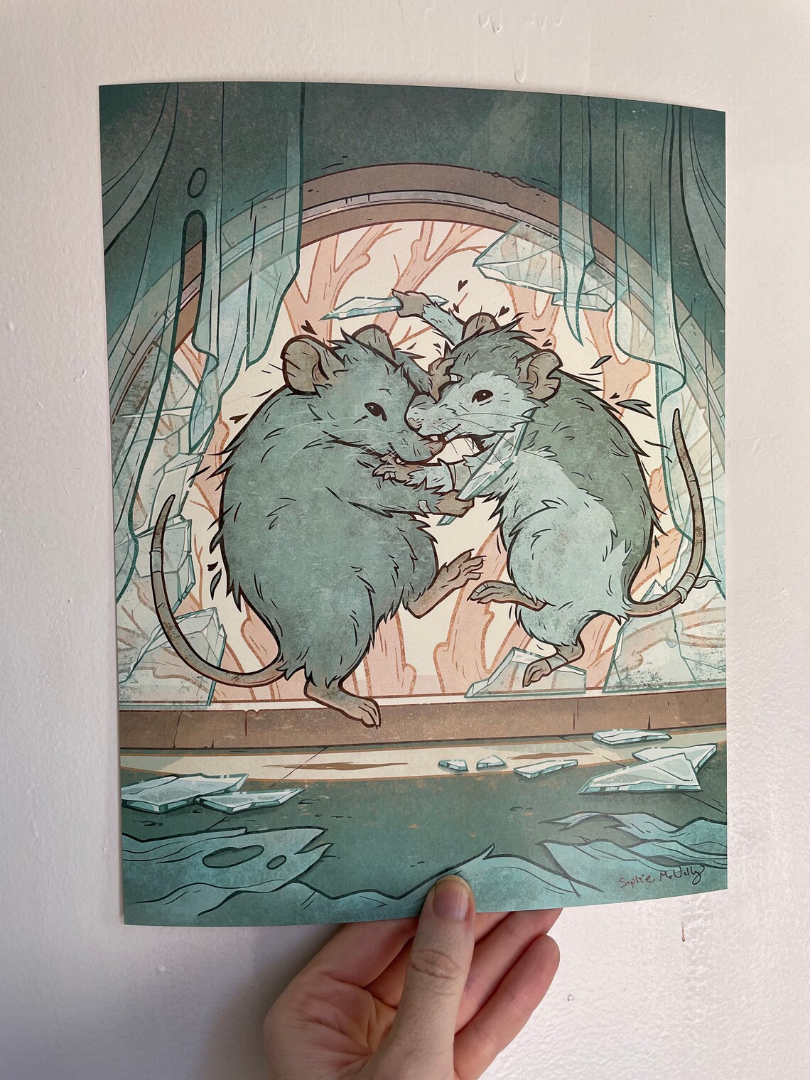 Rowdy Rats- Whimsical Art Print - Etsy