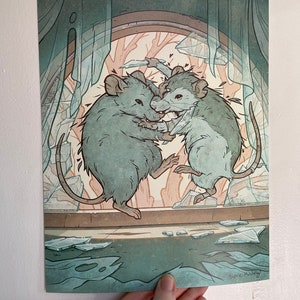 Rowdy Rats- Whimsical Art Print - Etsy