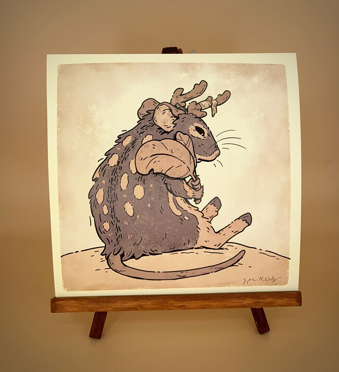Deer Rat Art Print 8”x8” - Etsy
