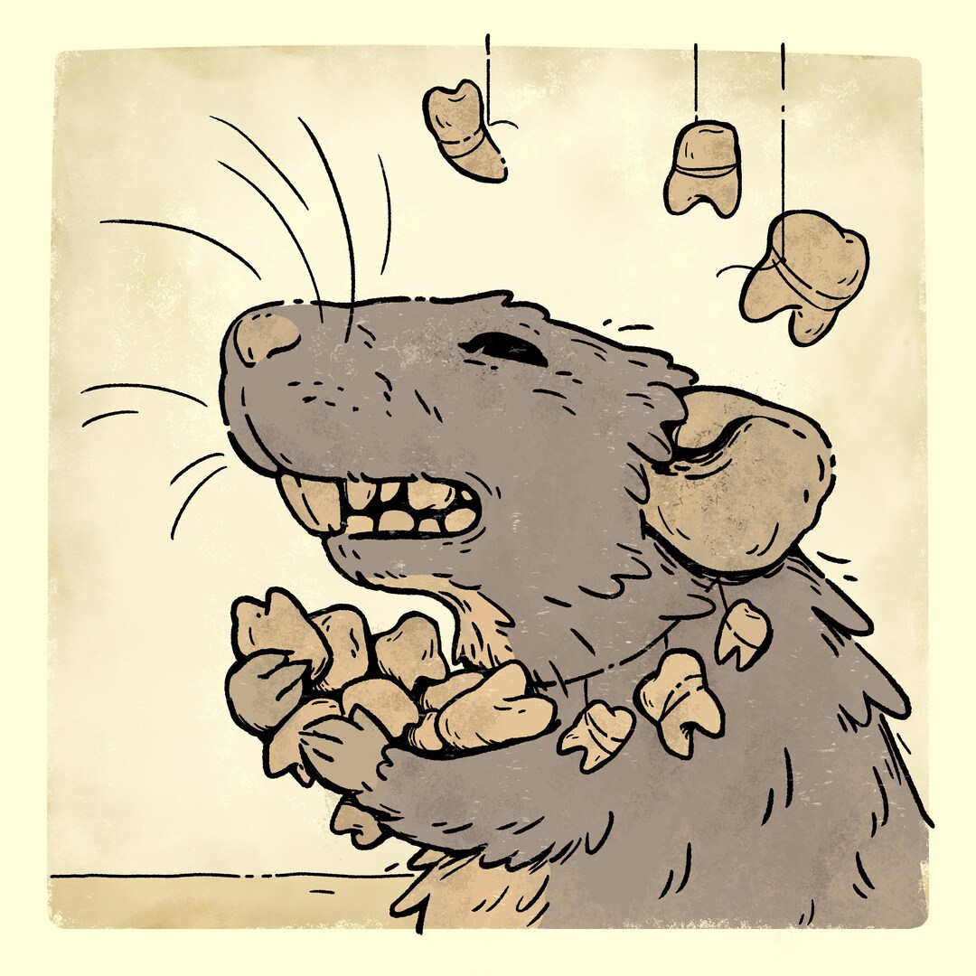 Toothy Rat Art Print - Etsy