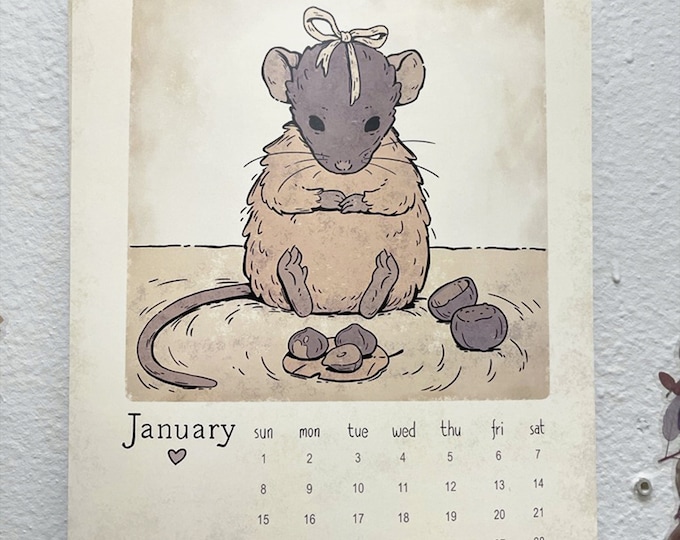 2023 Rat Calendar - Etsy