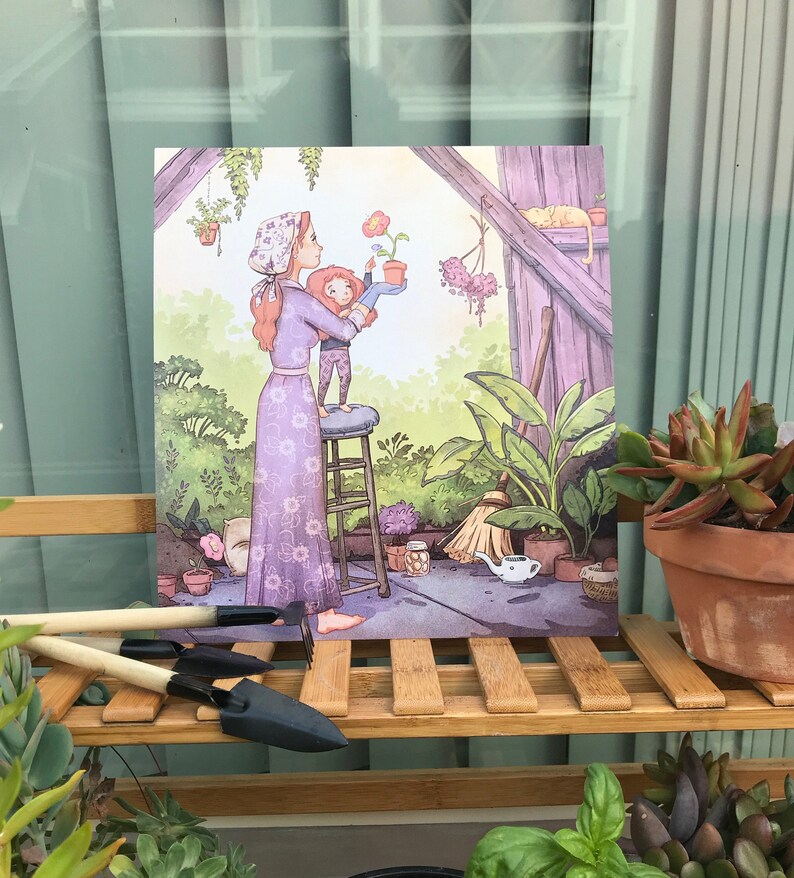 Gift for Mom Art Print Mother's Day Garden Flower - Etsy