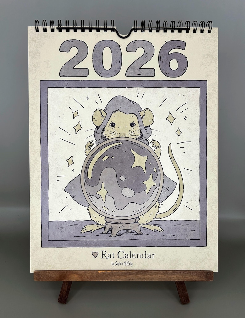2026 Rat Wall Calendar - Etsy