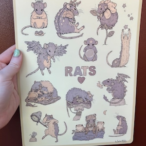 Rat Sticker Sheet-8.5"x11" - Etsy