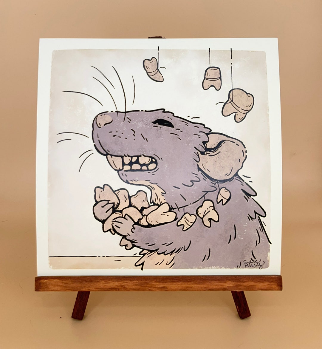 Toothy Rat Art Print - Etsy