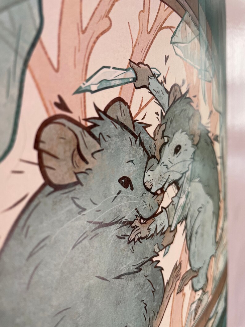 Rowdy Rats Whimsical Art Print - Etsy