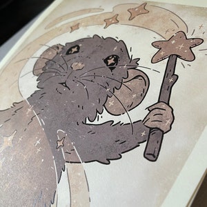 Glimmer Rat Art Print 8”x8” - Etsy