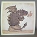 Dragon Rat Art Print 8x8 - Etsy