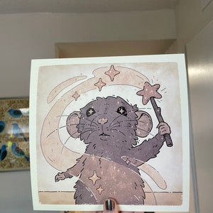Glimmer Rat Art Print 8”x8” - Etsy