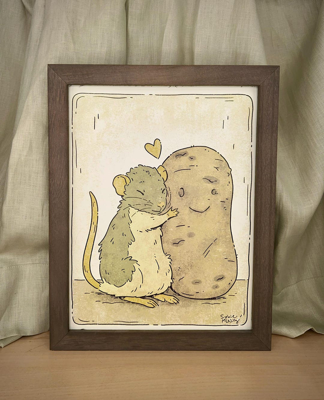 Potato Rat Art Print 8.5"x11" - Etsy