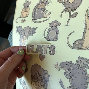 Rat Sticker Sheet-8.5"x11" - Etsy