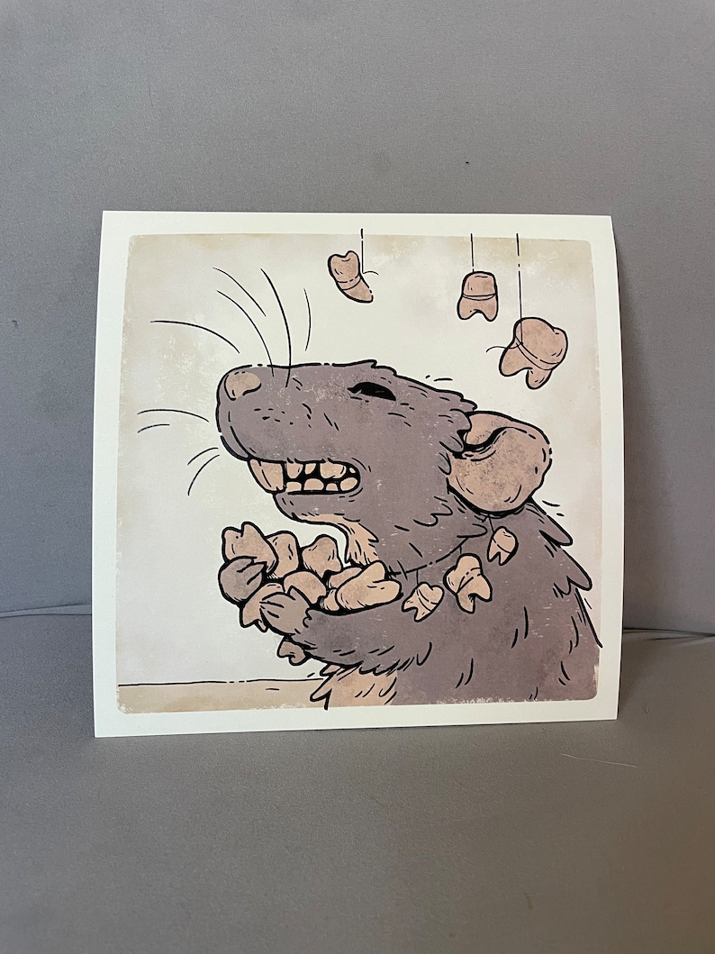 Toothy Rat Art Print - Etsy