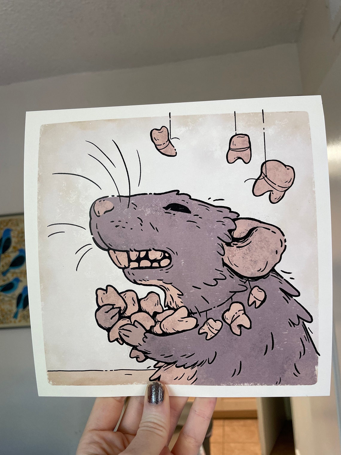 Toothy Rat Art Print - Etsy