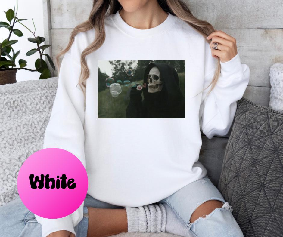 Skeleton Blowing Bubbles | Halloween Sweater | Crewneck | Hoodie | Tee ...