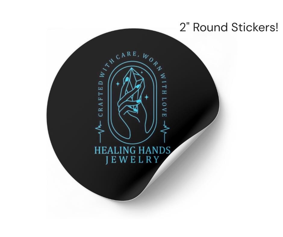 Custom Round Logo Stickers – Sheet of 12 | Business Branding Stickers ...