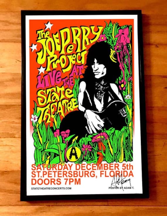 JOE PERRY Project Rare Signed and Numbered Gig Poster by Adam - Etsy