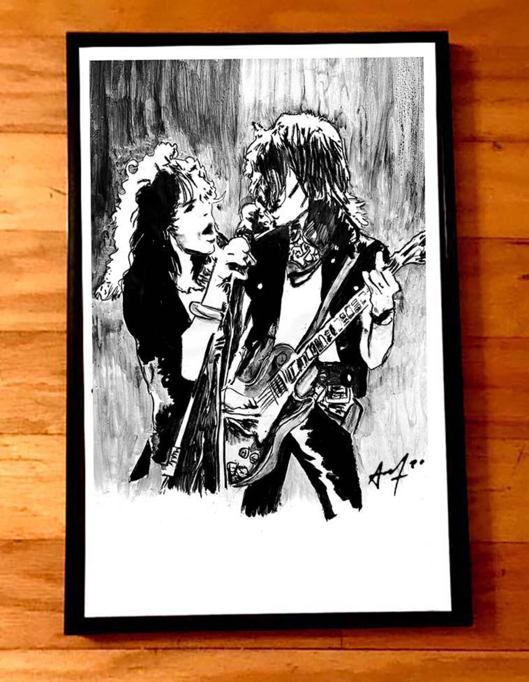 AEROSMITH Rare Signed Numbered Art Print by Adam Turkel Steven Tyler ...