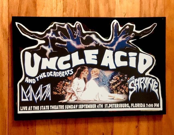 UNCLE ACID Rare Signed Gig Poster by Artist Adam Turkel | Etsy