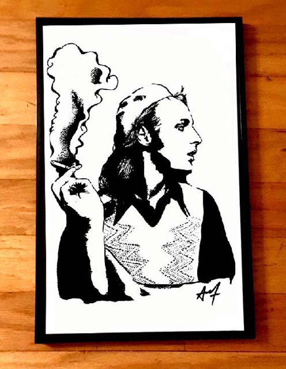 BRIAN ENO Rare Sharpie Art Print by Adam Turkel Punk Roxy | Etsy