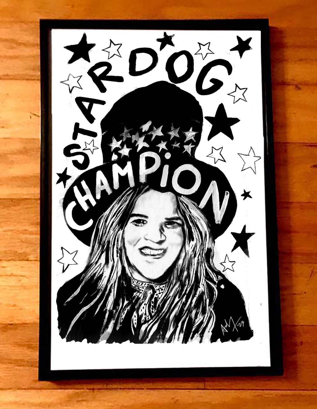Andrew Wood Art Print by Adam Turkel Seattle Stardog Champion Mother ...