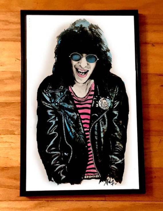 JOEY RAMONE Rare Signed Numbered Art Print by Adam Turkel 2021 | Etsy