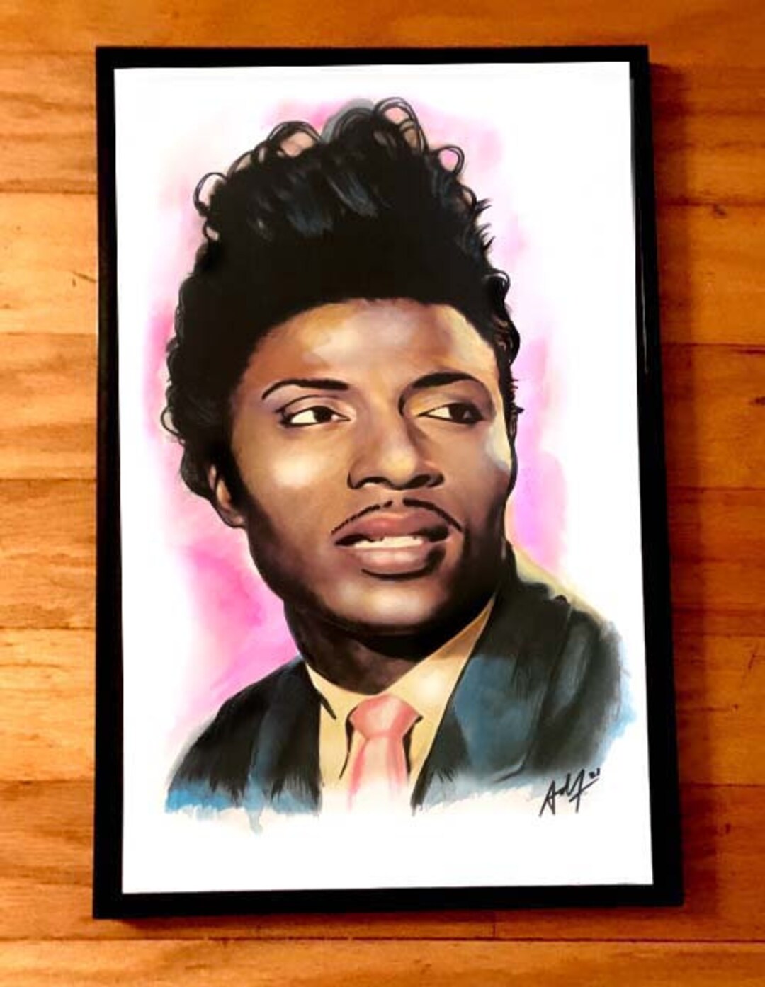 LITTLE RICHARD - Rare Signed Numbered Art Print by Adam Turkel Limited ...
