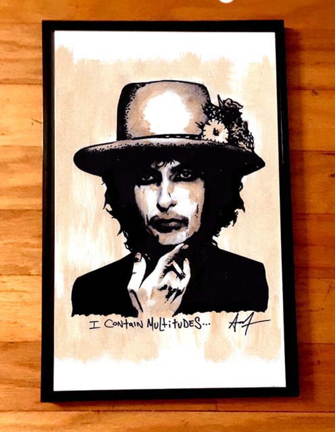 BOB DYLAN Rare Signed Numbered Art Print by Adam Turkel 2020 Poster ...