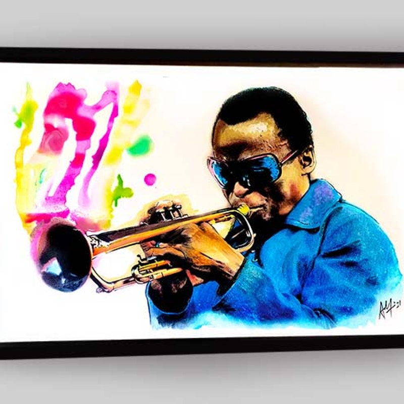 Miles Davis Poster - Etsy