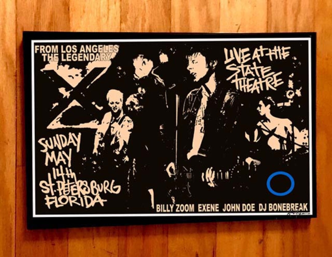 X Rare Signed Gig Poster by Artist Adam Turkel Florida Indie Rock New ...