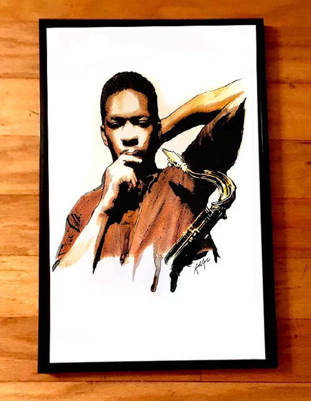 JOHN COLTRANE - Rare Signed Numbered Art Print by Adam Turkel Limited ...