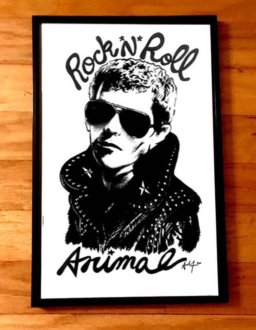 LOU REED - Rare Sharpie Art Print by Adam Turkel Punk the Velvet ...