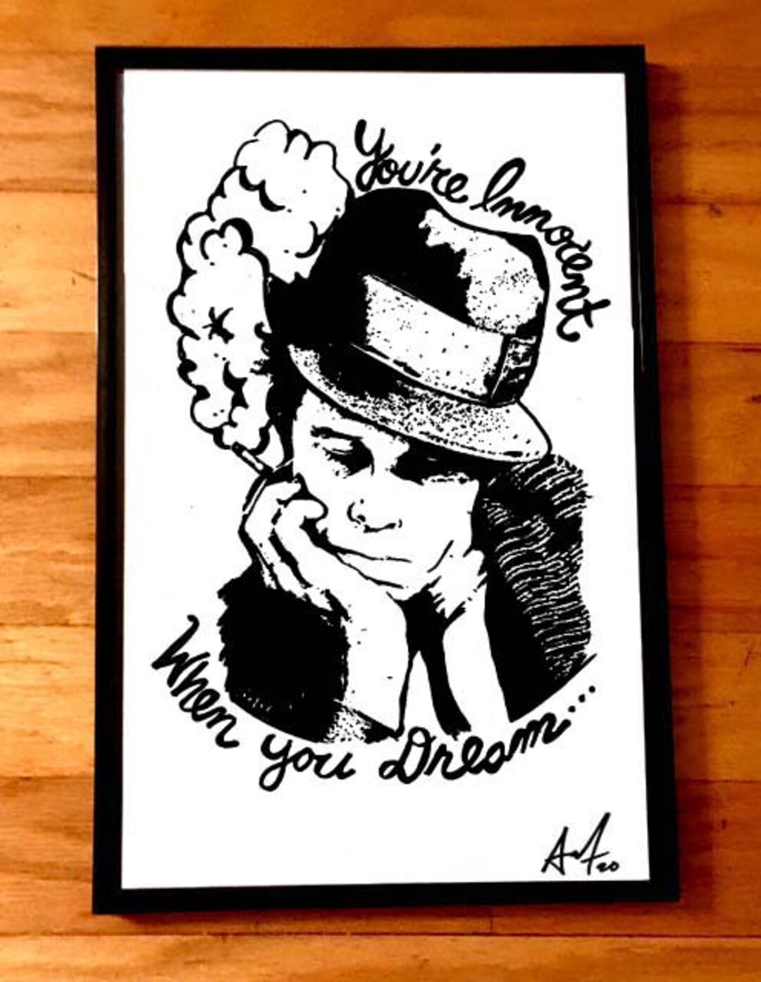 TOM WAITS Rare Signed Numbered Art Print by Adam Turkel Sharpie Art You ...
