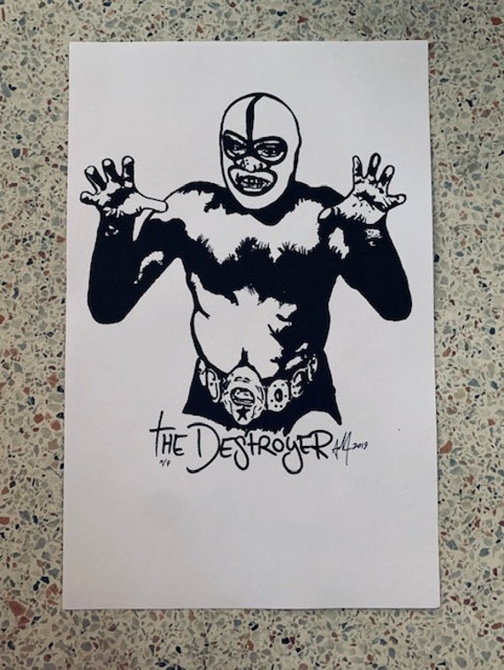 THE DESTROYER Rare Signed Numbered Art Print by Adam Turkel | Etsy