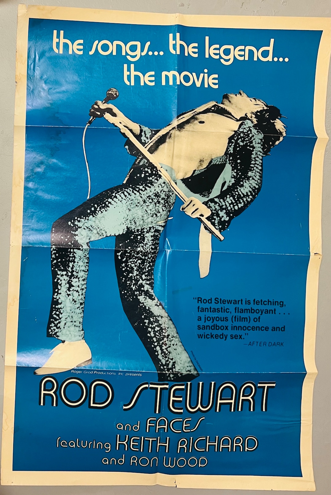 The Faces Rod Stewart Keith Richards Ronnie Wood Rare 27 X 41” Vintage ...