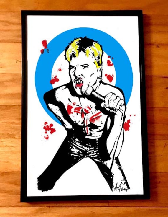 DARBY CRASH Rare Signed Numbered Art Print by Adam Turkel | Etsy