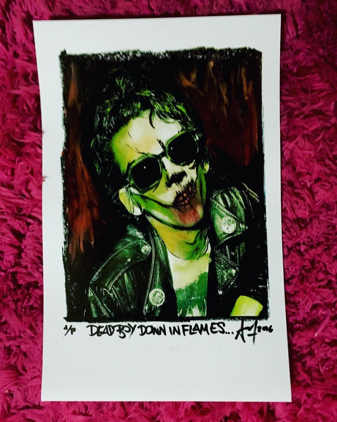 STIV BATORS Rare Signed Numbered Skull Art Print by Adam Turkel Dead ...
